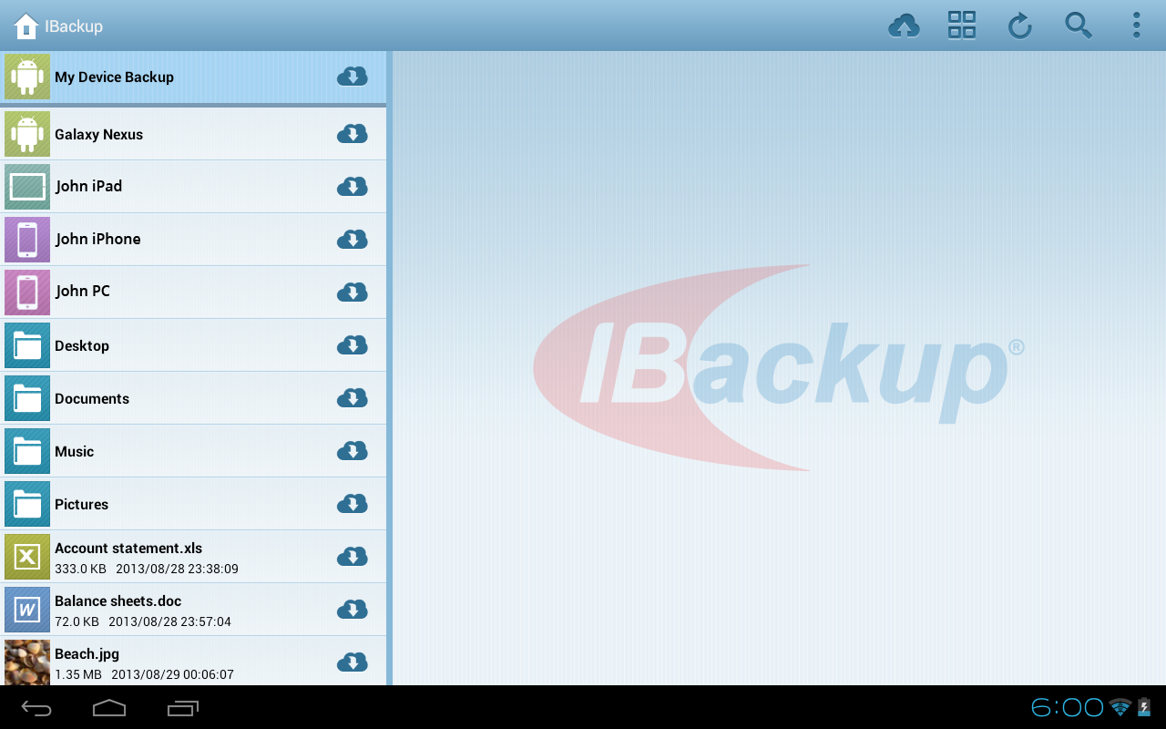 IBackup - App on Amazon Appstore