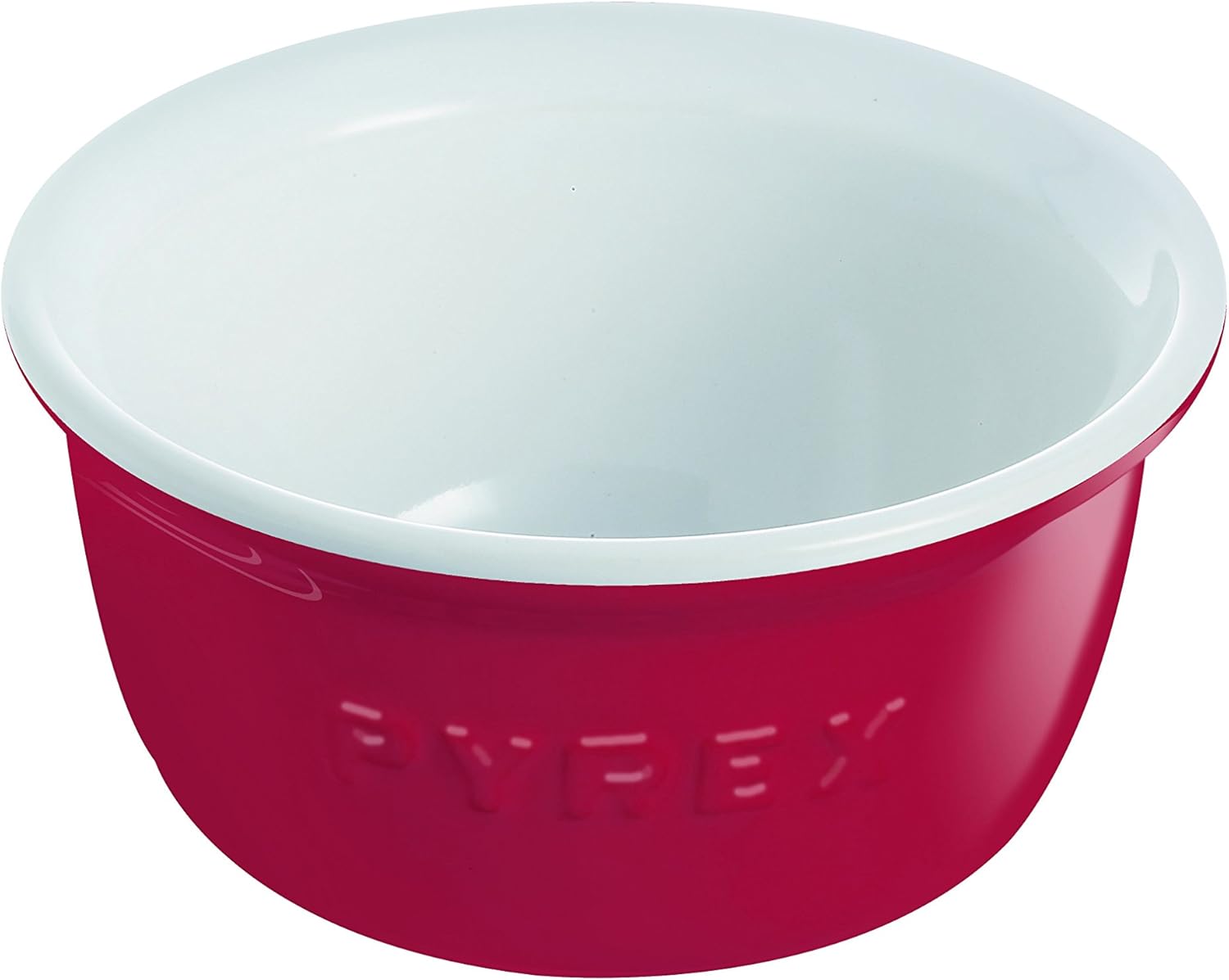 Pyrex Impressions Ramekin Set, Ceramic, Red, 250 ml : Amazon.co.uk