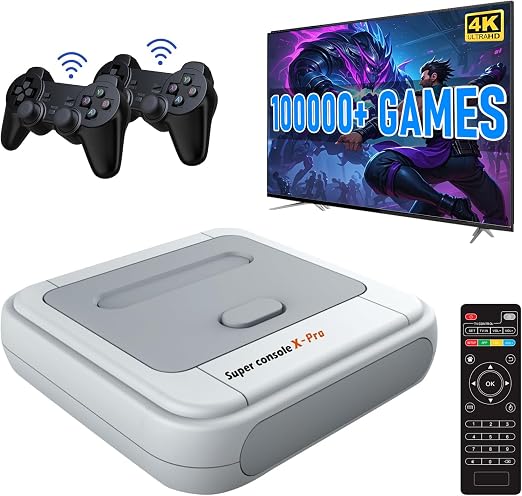 Amazon.com: Kinhank Super Console X Pro with 100000+ Games,Retro Game ...