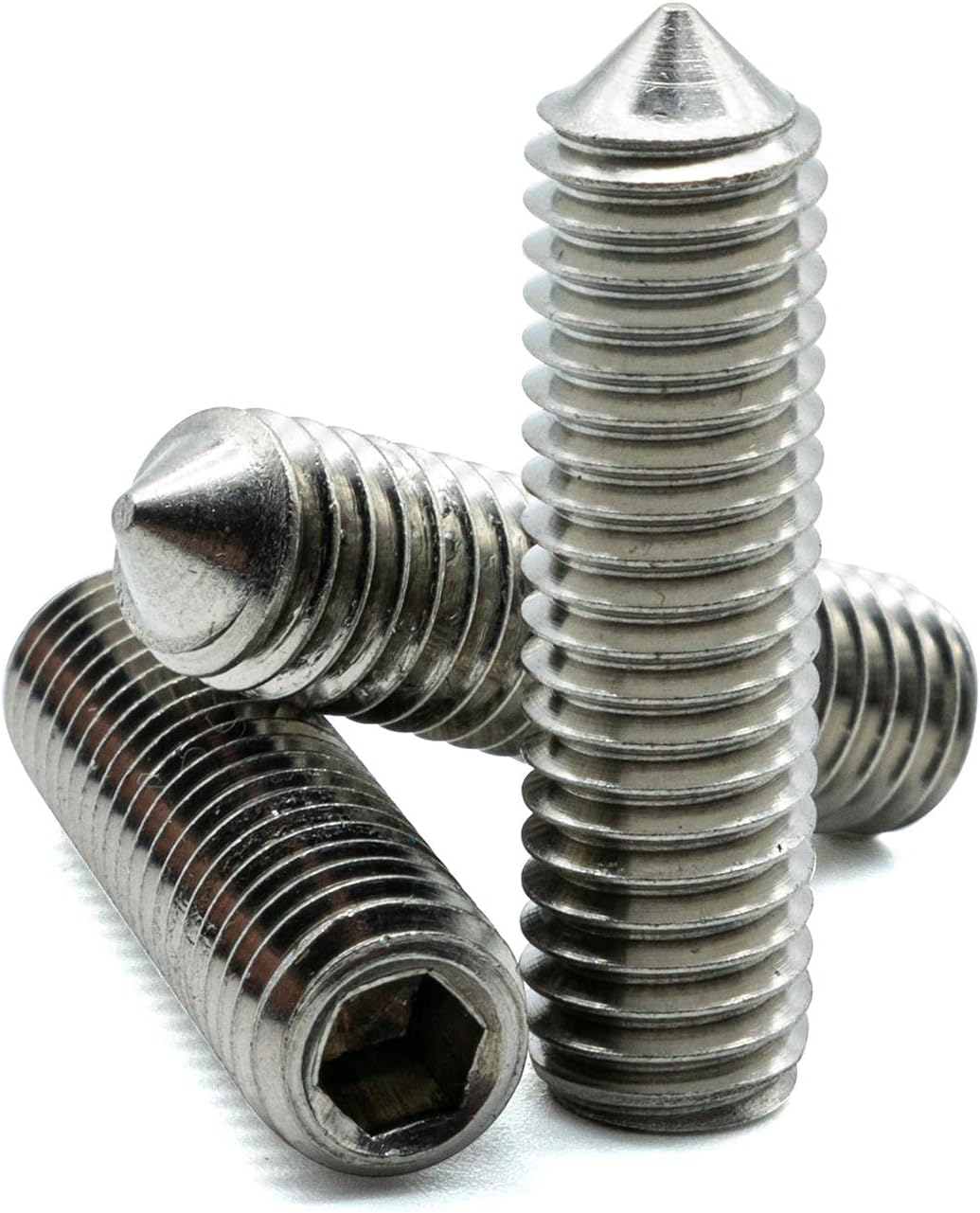 Hippo Hardware M2 (2mm X 3mm) Cone Point Grub Screws Hex Allen Socket ...