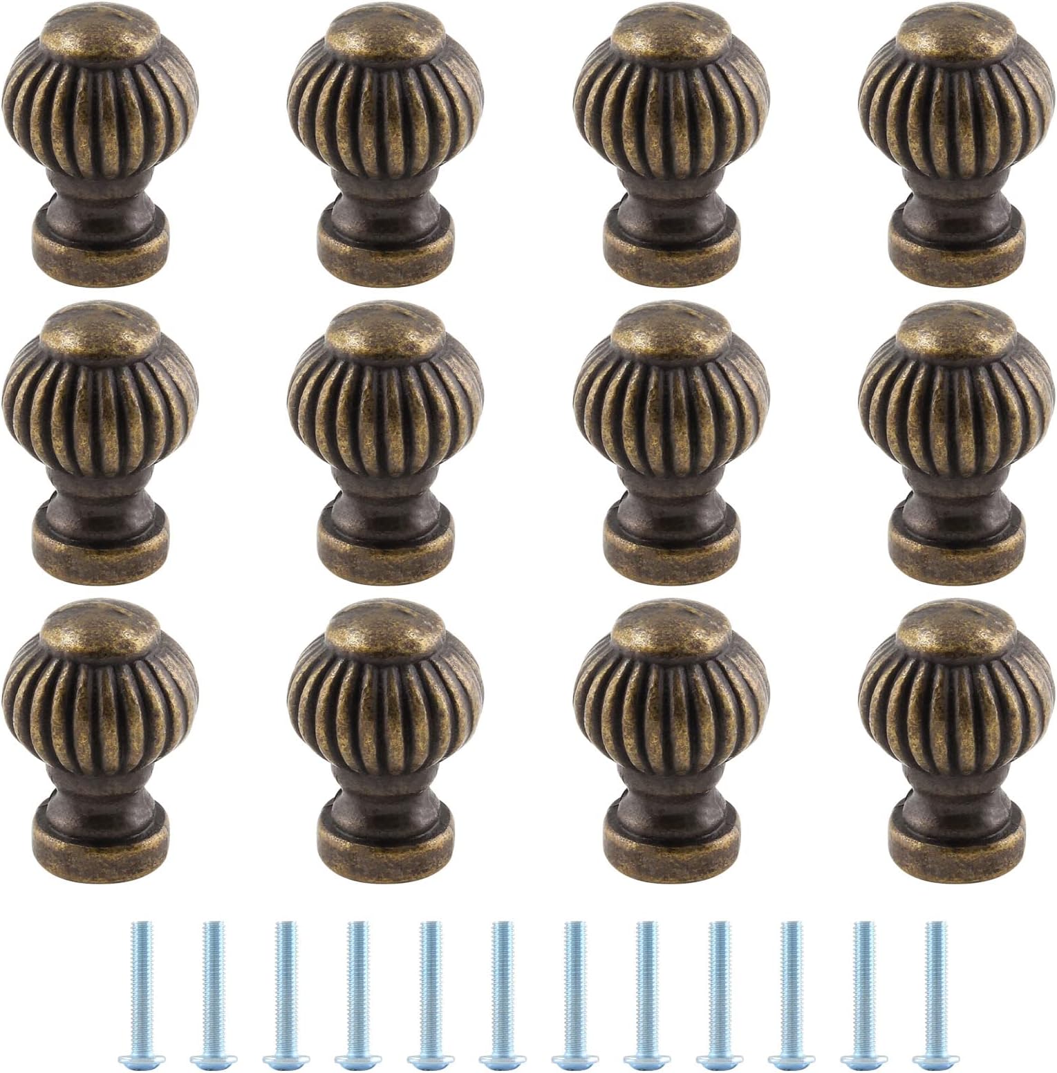 10 Pcs Vintage Cabinet Drawer Pull Handles Mini Metal Jewelry Box Gift ...