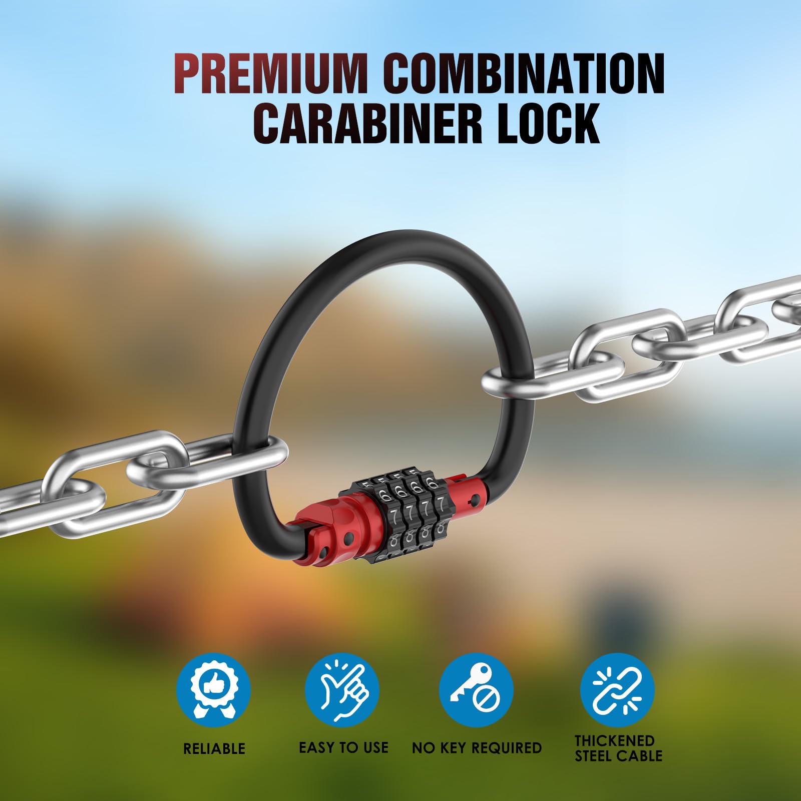 Snapklik.com : MeBantoo Heavy Duty 4-Digit Combination Locks, 4-Digit ...