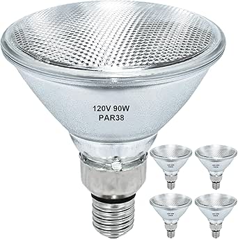 RAGFOZ Par38 Halogen Flood Light Bulb 90W 120V, 4Pcs Outdoor PAR38 90W ...