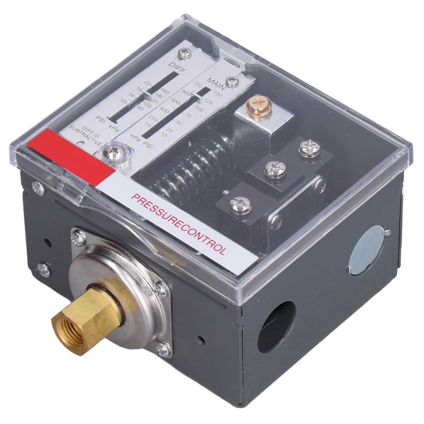 Snapklik.com : Pressure Controller, Adjustable Differential Pressure Switch, LEFOO Pressure ...