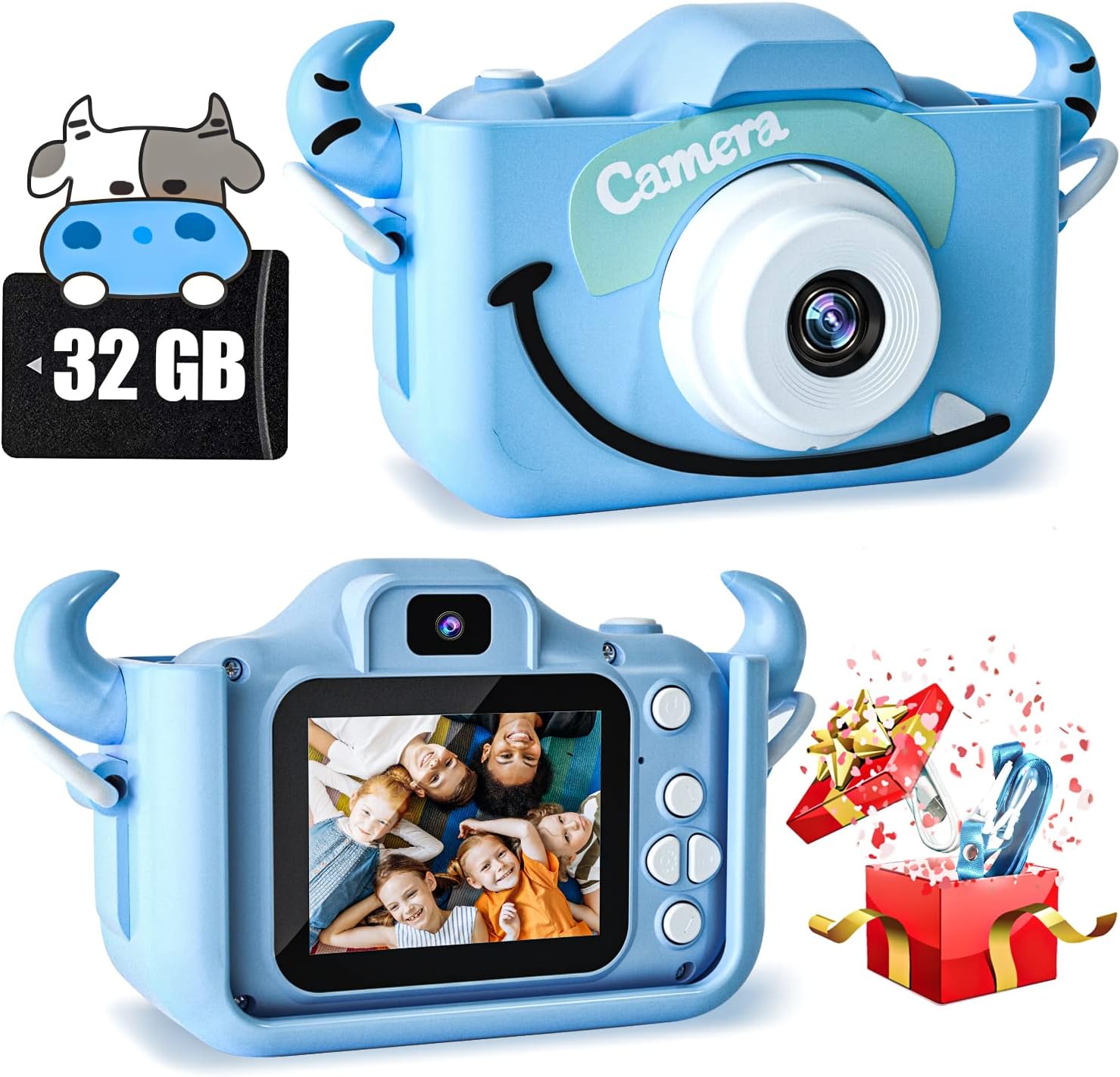 Amazon.com: CIMELR Kids Camera Toys for 6 7 8 9 10 11 12 Year Old Boys ...