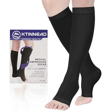Amazon.com: Ktinnead Compression Socks for Women and men 20-30 mmhg ...