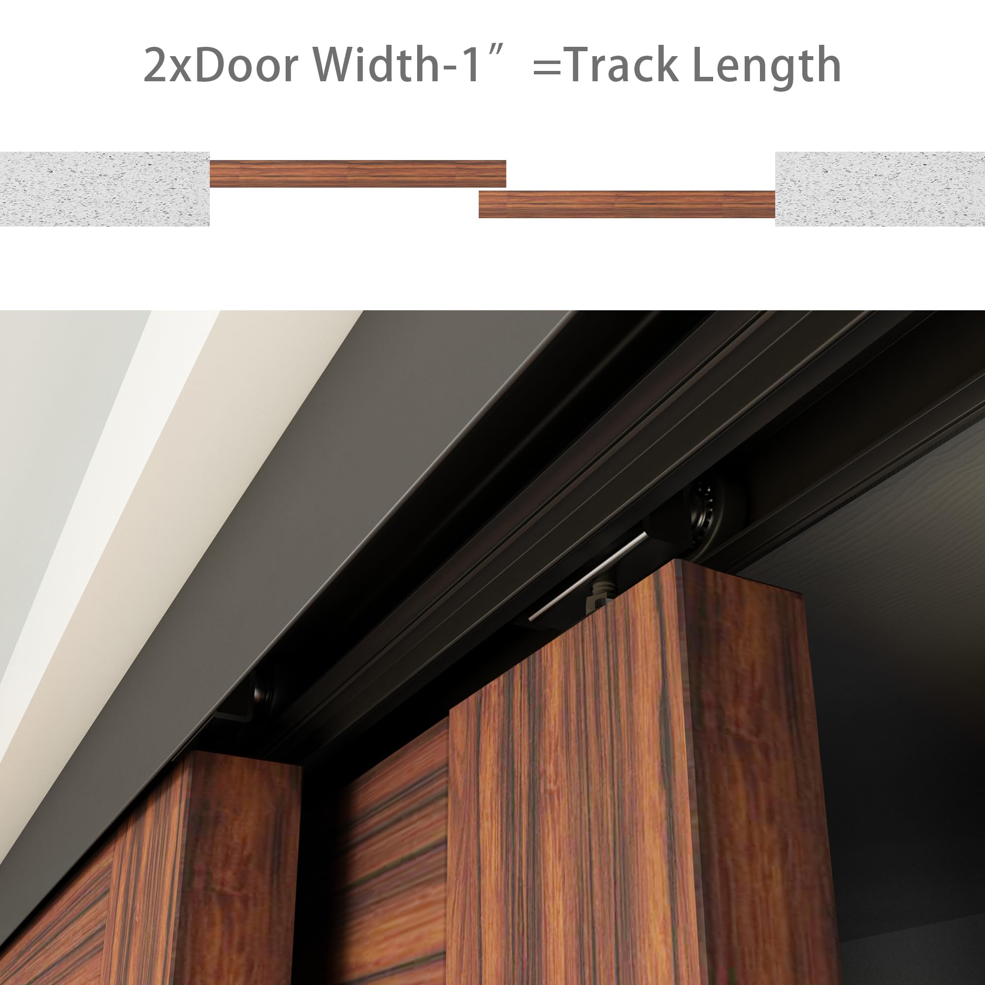 Snapklik.com : WEWORTH Heavy Duty Double Bypass Sliding Closet Door ...
