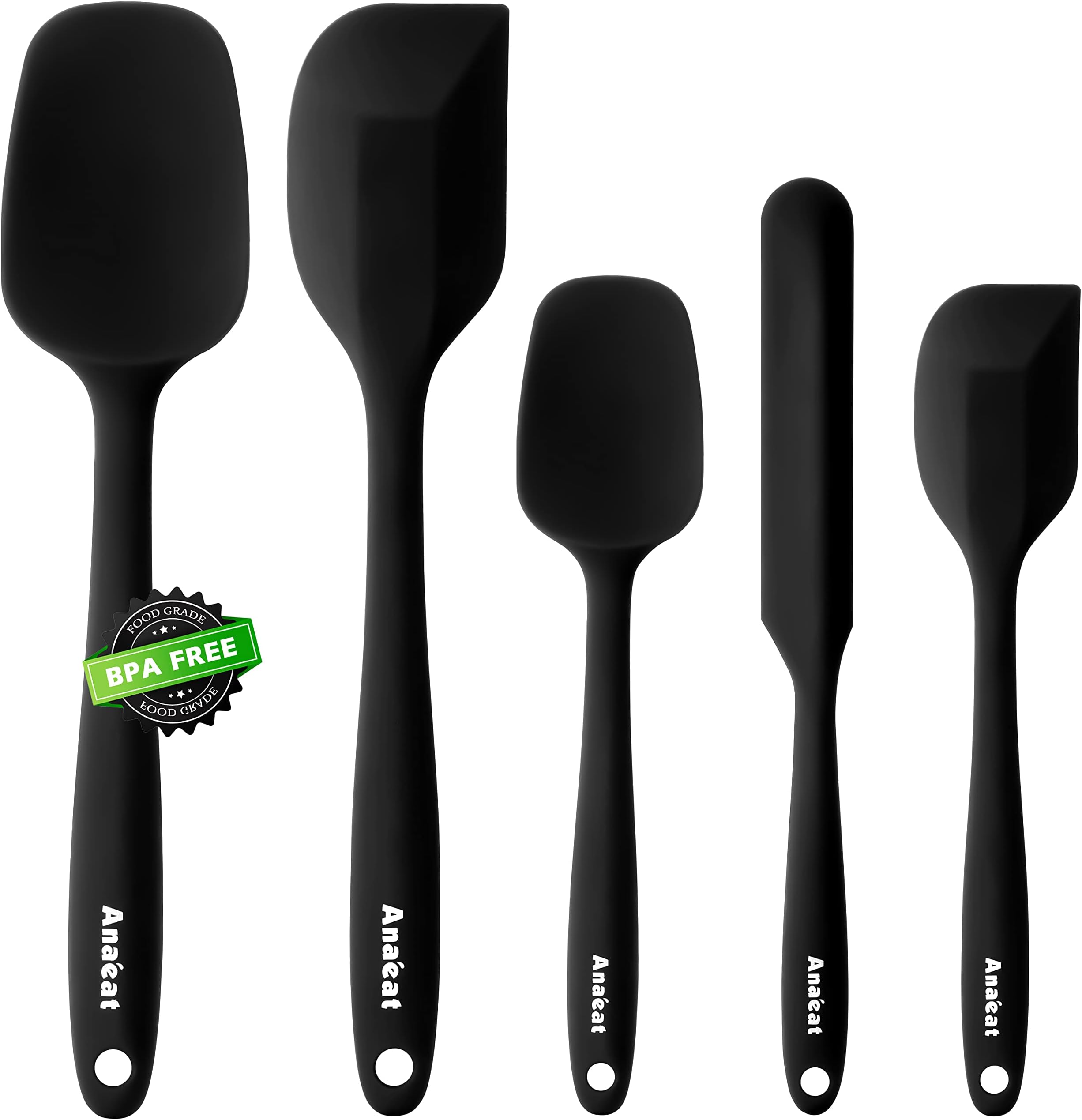 Amazon.com: Amazing Abby - Silicone Spatula Set (6-Piece Set), Rubber ...