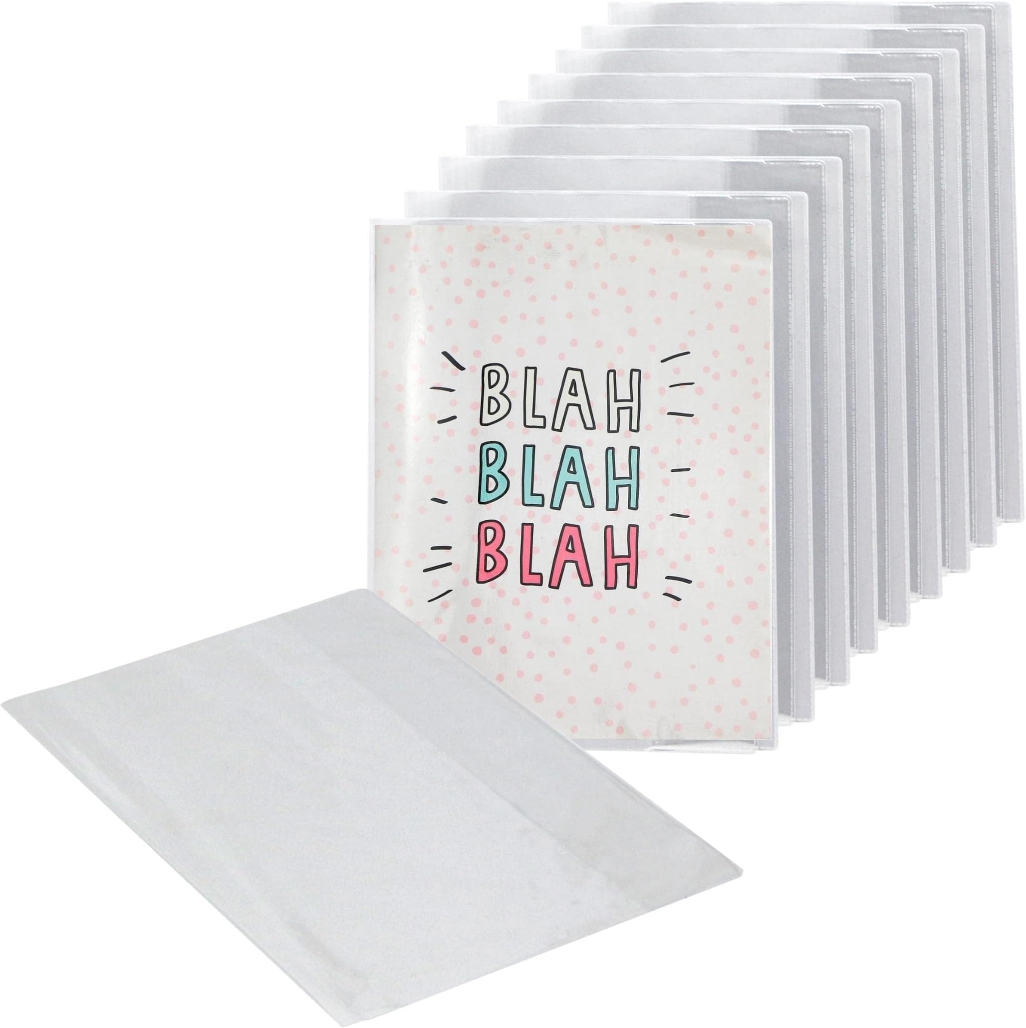 10X Clear Plastic Paperback Book Covers 198MM : Amazon.co.uk ...