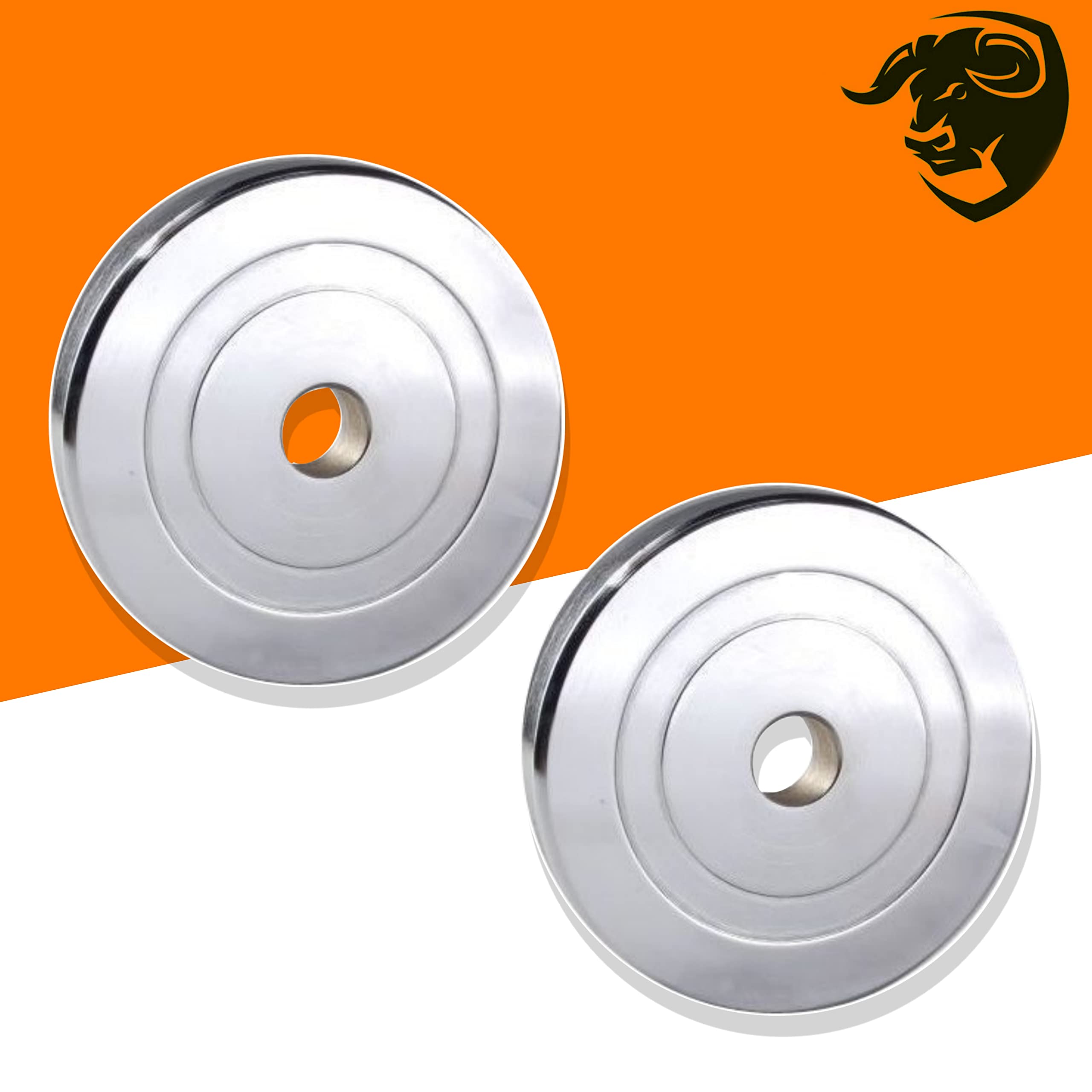 BULLAR Steel Weight Plates, Steel Exercise Spare Weight Plates Set for ...