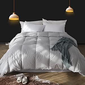 Amazon.com: KASENTEX Queen Size Down Comforters - All Season Down Comforter Queen Size Down and ...