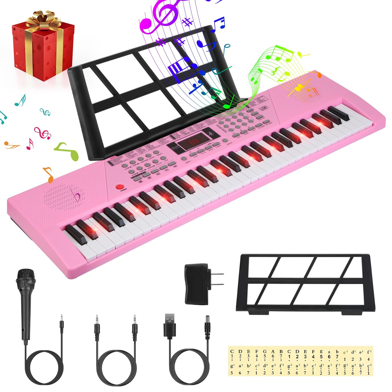 Snapklik.com : 61 Keys Digital Music Keyboard Electric Piano Keyboard ...