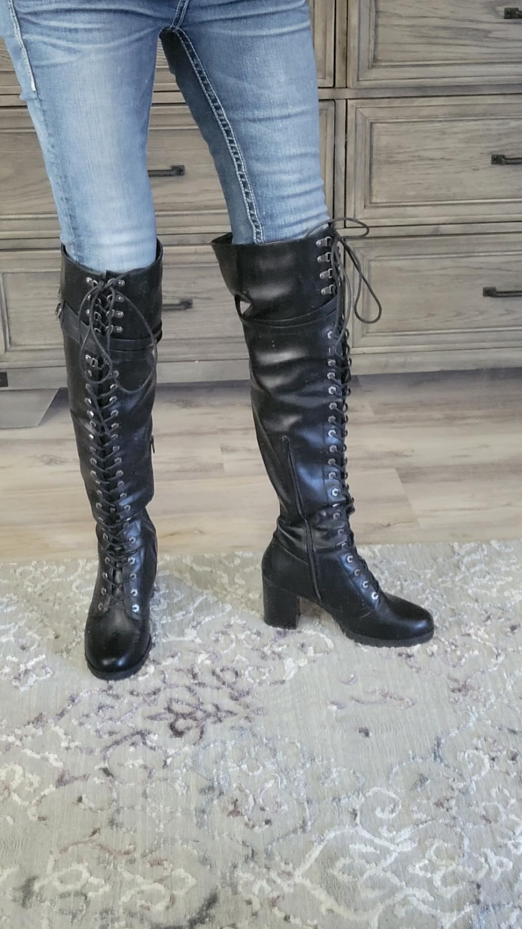 $16/mo - Finance Dream Apparel Women's Faux Leather Over The Knee Thigh ...