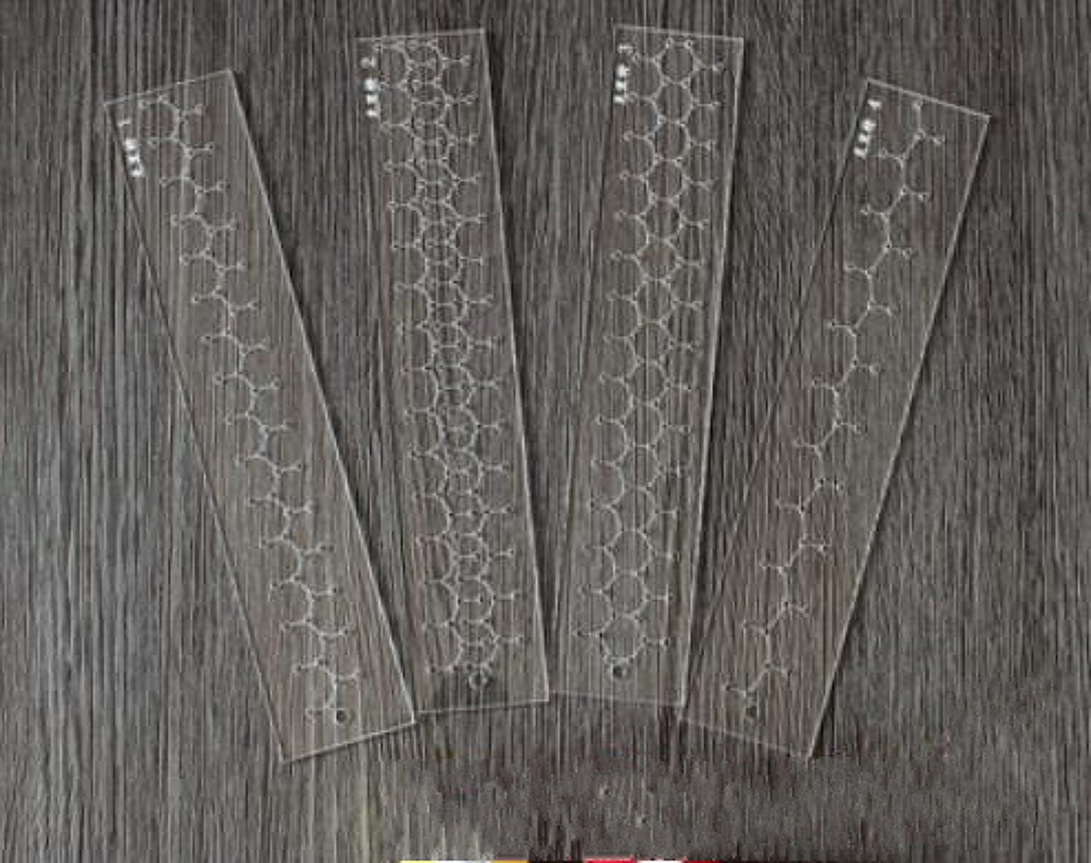 Amazon.com: WellieSTR 4 Design Acrylic Embroidery Template,Quilting ...