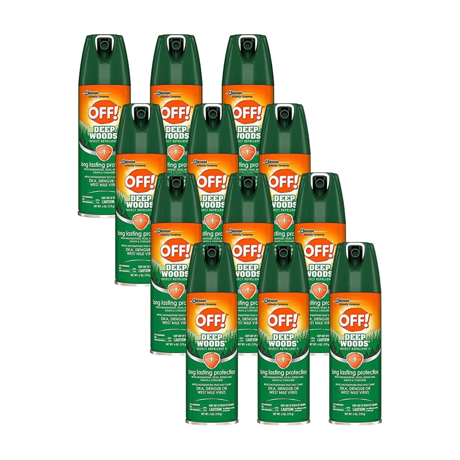 Amazon.com: OFF! Deep Woods Insect Repellant Spray, 6 Ounce (Pack of 12 ...