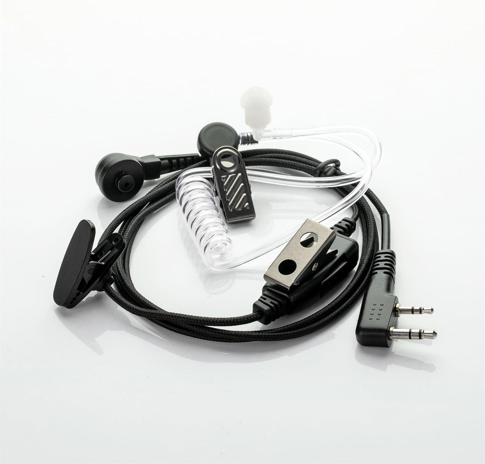 Amazon.com: DLECNFUN Walkie Talkie Earpiece with Mic Nylon Braided ...