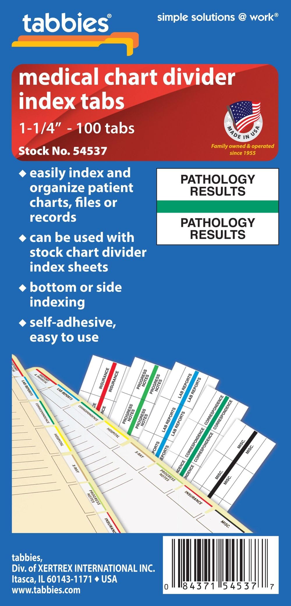 Snapklik.com : Tabbies Medical Chart Index Tabs Pathology Results 1-1 ...