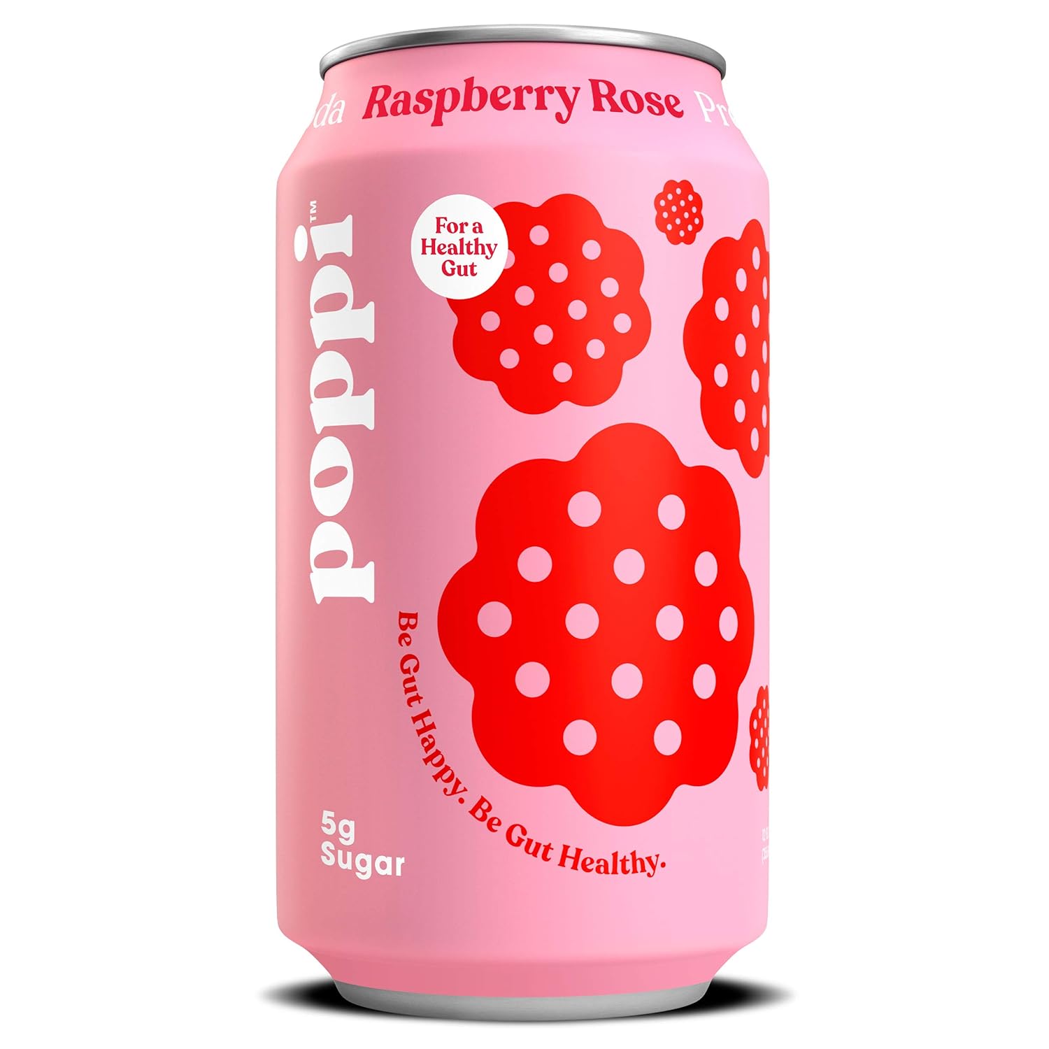 Amazon.com : Poppi Raspberry Rose Prebiotic Soda, 12 Fl Oz : Grocery ...