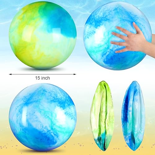 Snapklik.com : Deekin 2 Pcs 15 Inch 18 Inch Marbleized Bouncy Balls ...