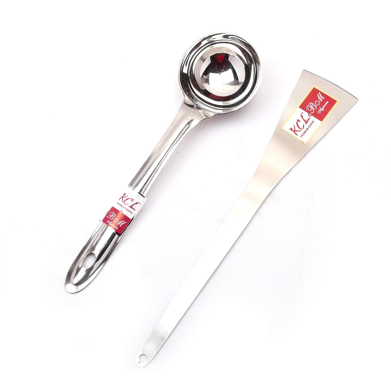 KCL Stainless Steel (Heavy Guage) Perfect Dosa Turner/Pour ladle with ...