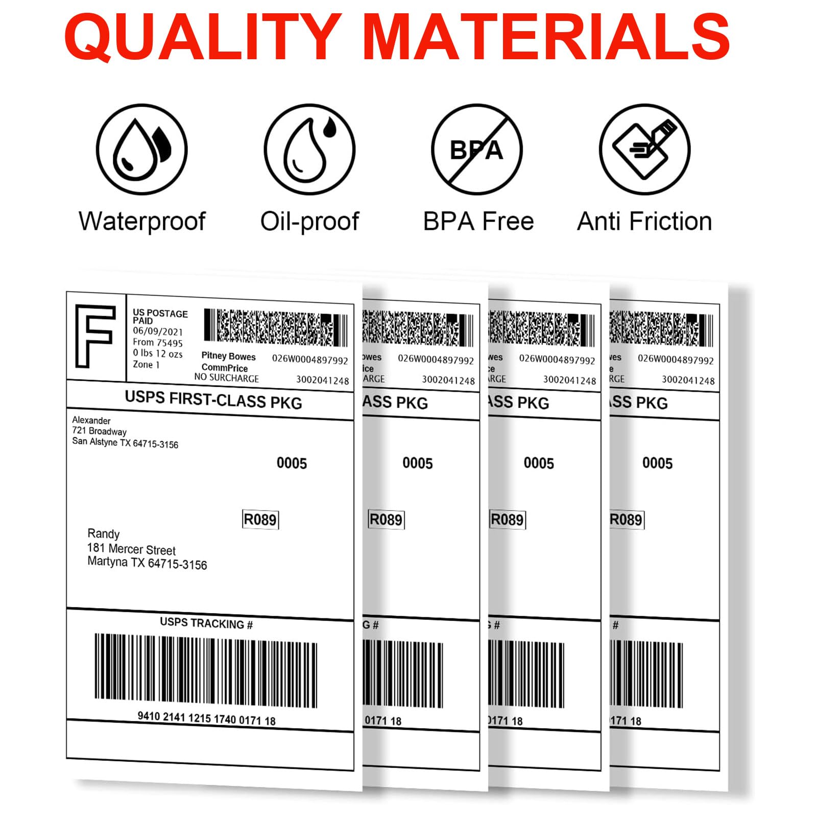 Snapklik.com : Direct Thermal Labels 4x6-450 Labels/Roll, Thermal ...
