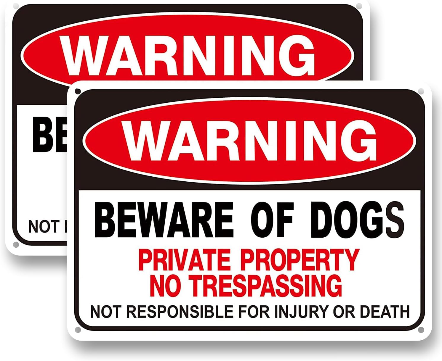 Beware of The Dog Sign-Private Property No Trespassing Signs,Beware of ...