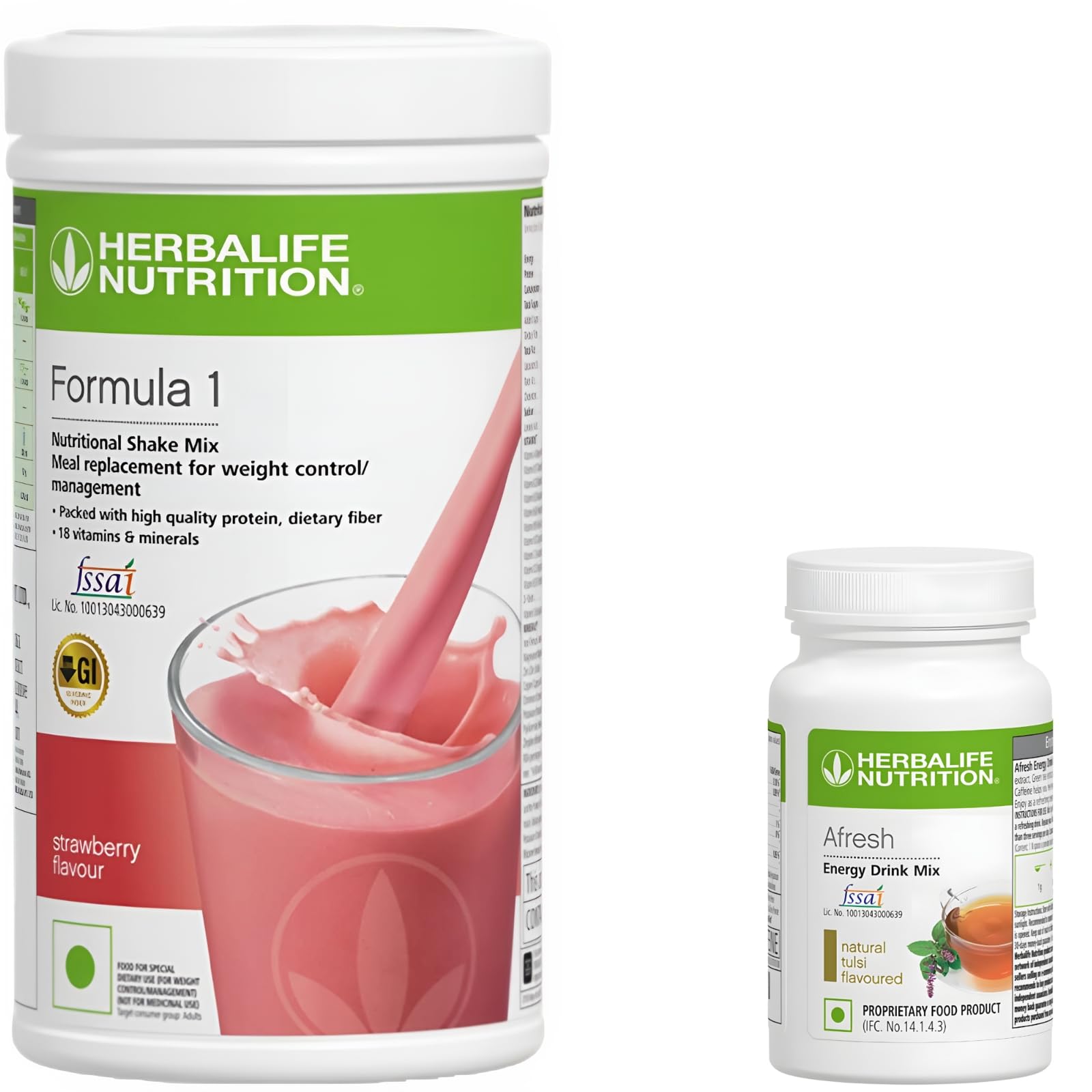 Herbalife Formula 1 Nutritional Shake Mix 500g With Herbalife Afresh ...