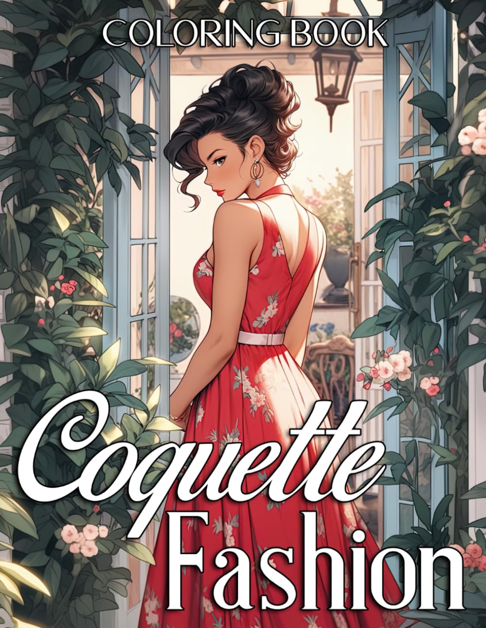 Amazon.com: Coquette Fashion Coloring Book: Aesthetic Dresses Featuring ...