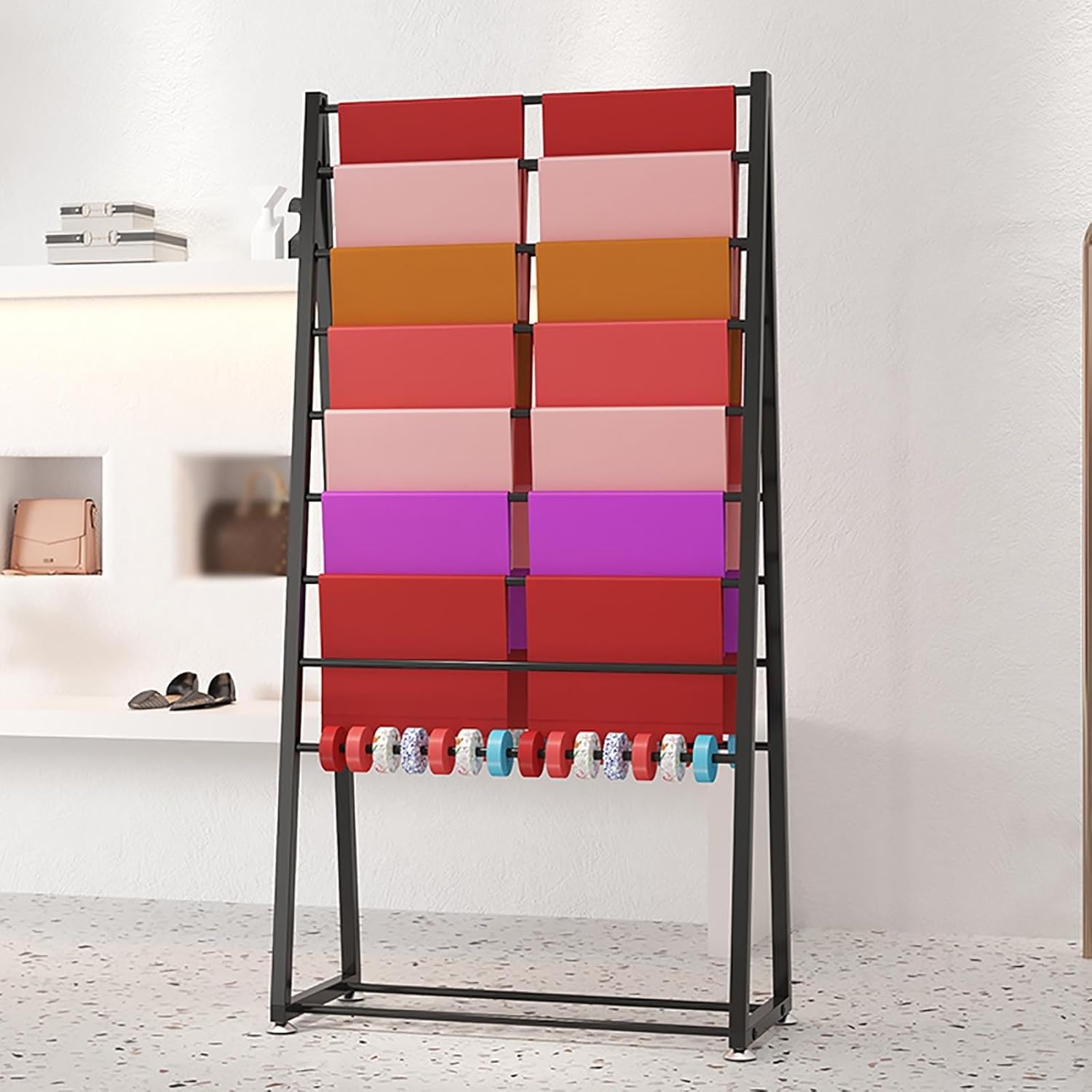 Amazon.com: Scarf Organizer Stand Ribbon Holder Organizer Freestanding ...
