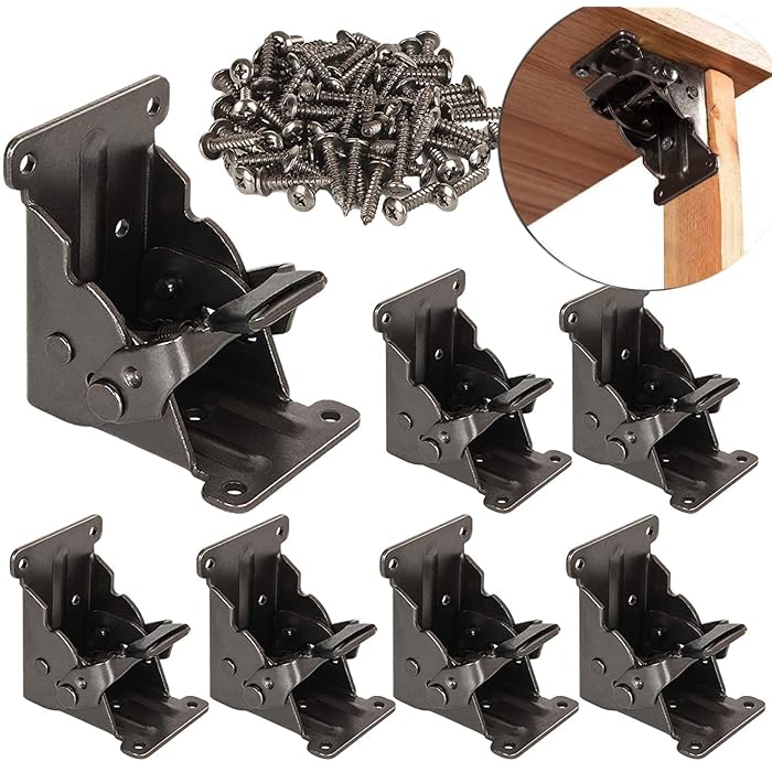 Buy 8Pack Folding Table Legs Bracket Foldable Table Bracket Lock ...