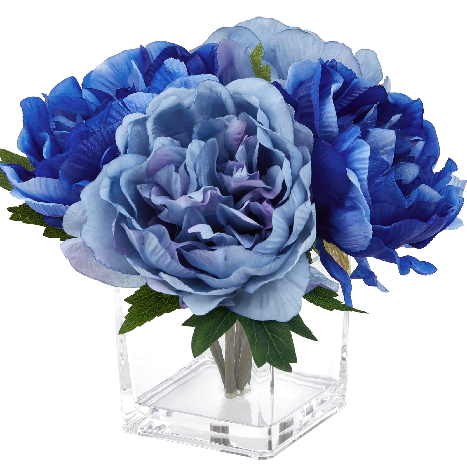 Blue Peony Flower Bouquet