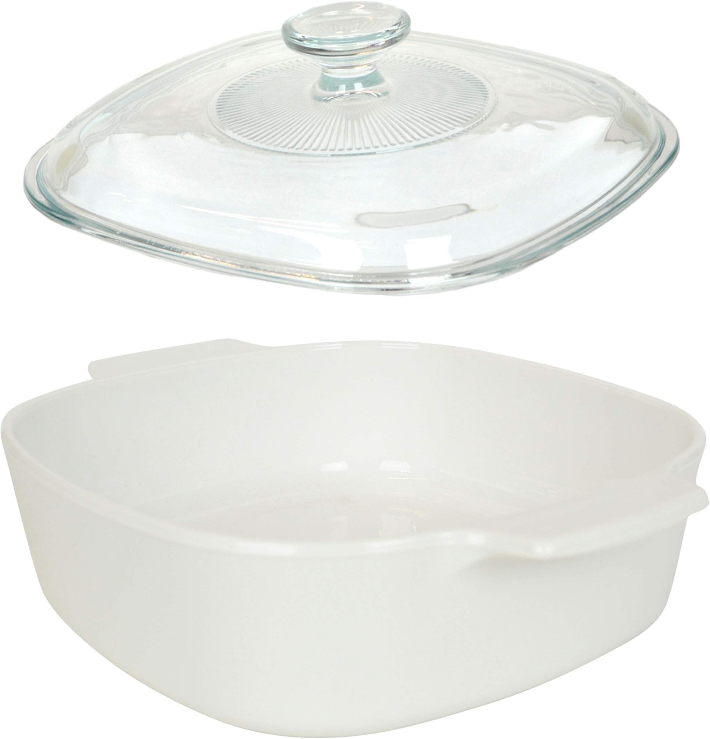 Amazon.com: Corningware StoveTop Pyroceram Just White Casserole 4-pc ...