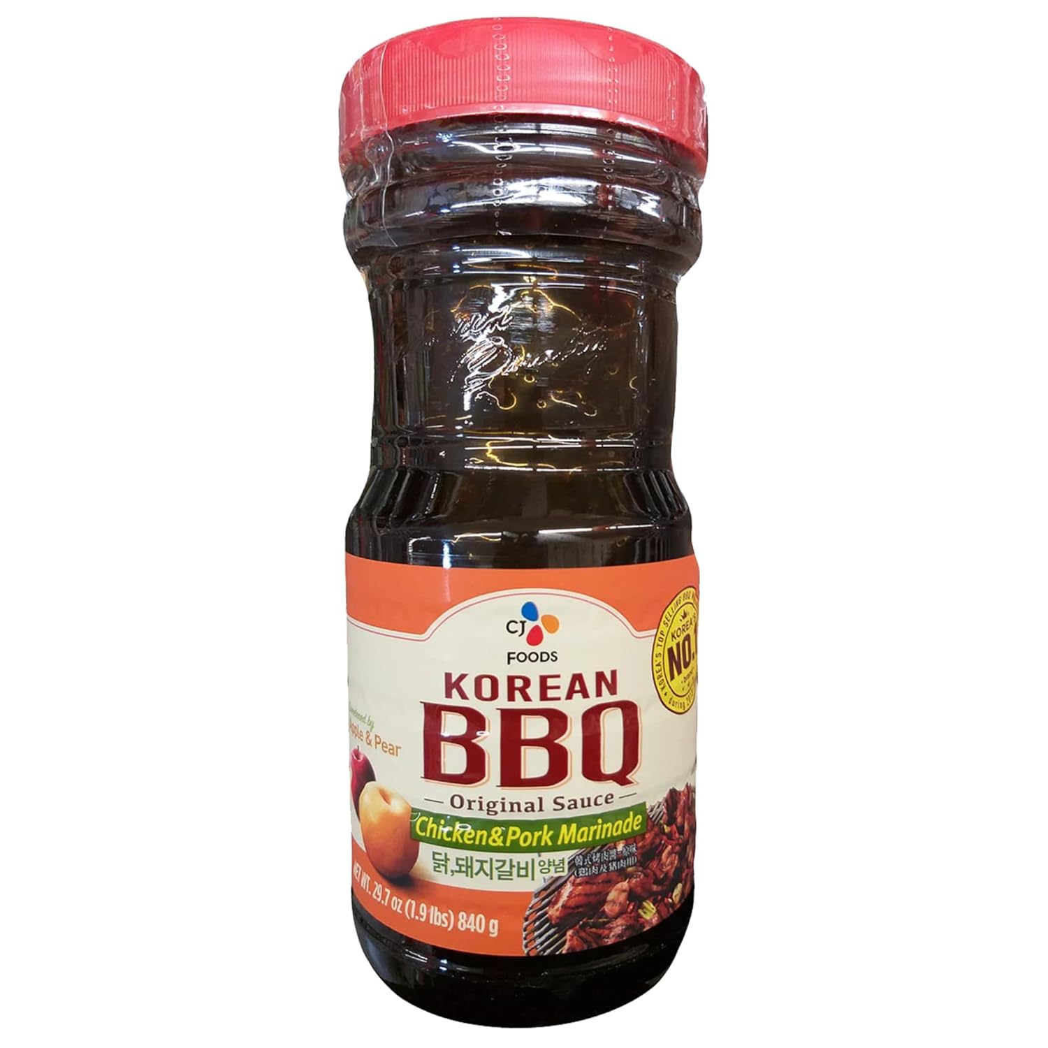 Amazon.com : CJ Chicken and Pork Marinade Korean BBQ Sauce, 29.63 floz Bottle : Grocery ...