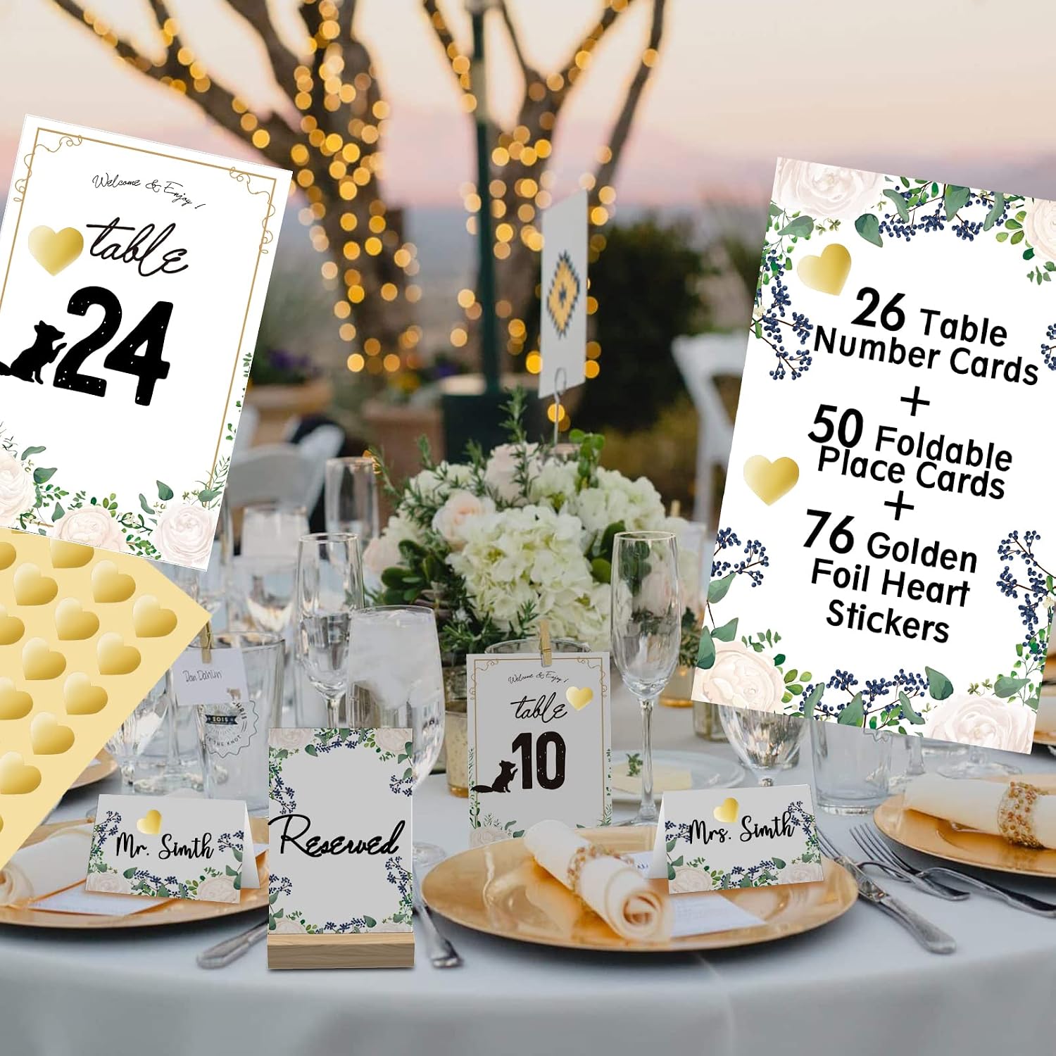 Amazon.com: Place Cards For Table Setting, 76 Pack Place Cards Includes ...