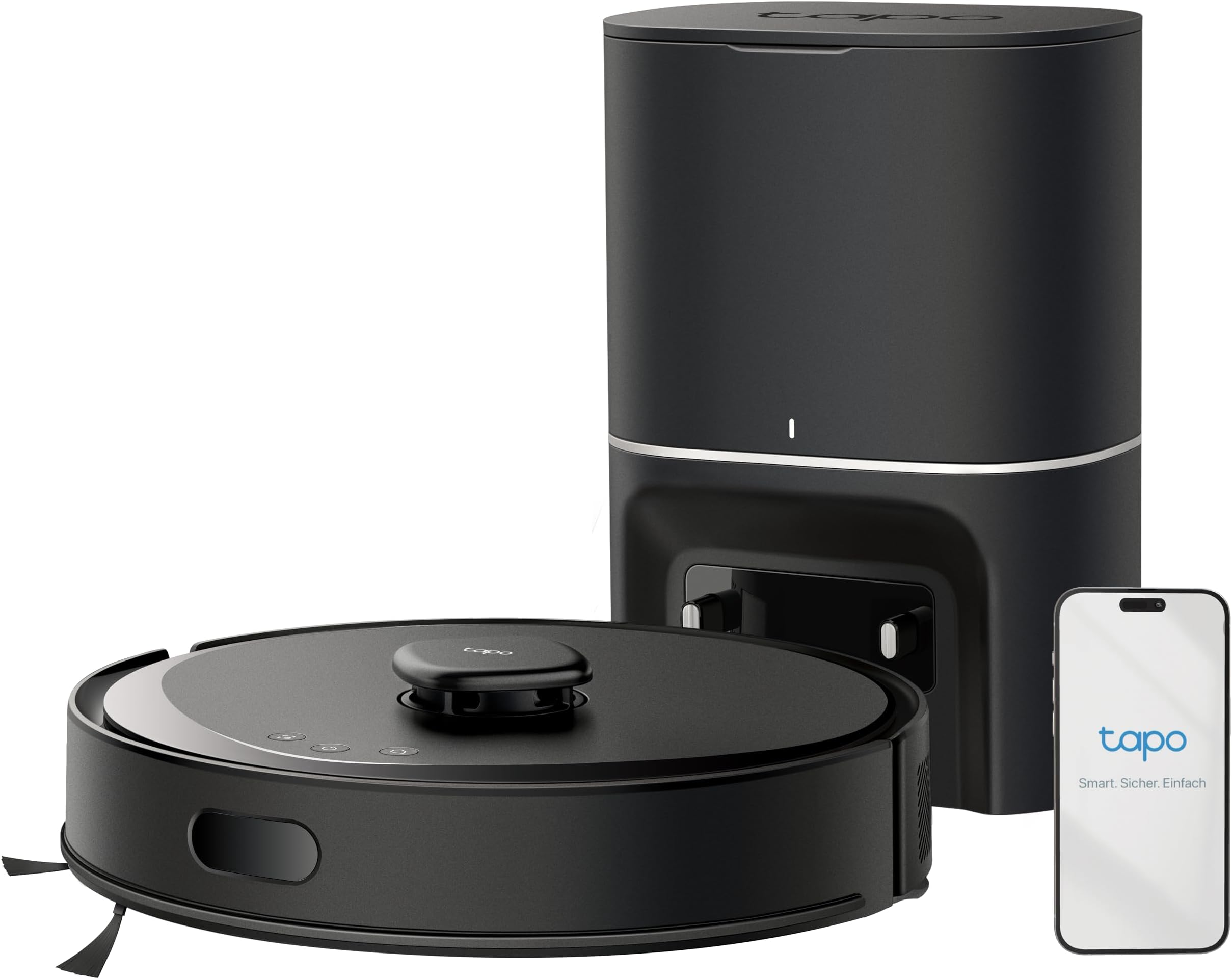 Tapo RV20 Max Plus Saugroboter mit Wischfunktion und automatischer ...