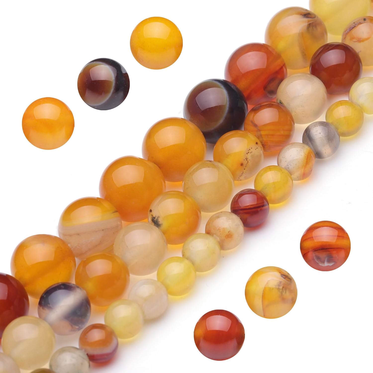 Amazon.com: Youngbling Natural Gemstone Beads for Jewelry Making,6mm ...