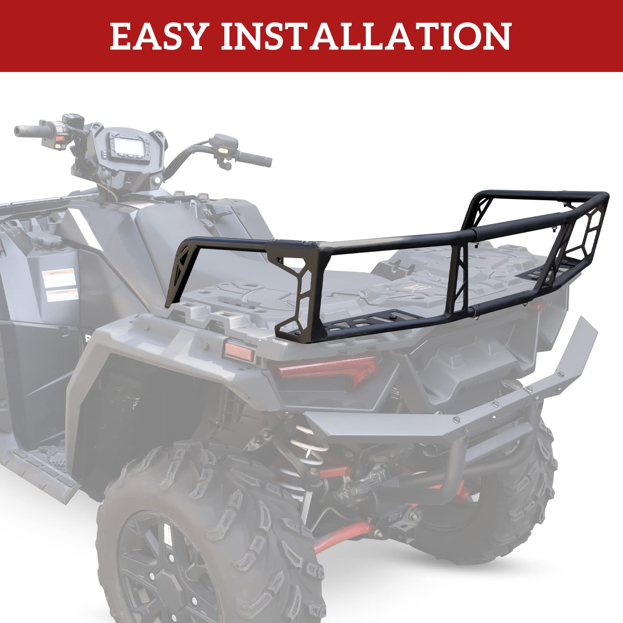 Snapklik.com : SAUTVS Rear Rack Extender 7" For Polaris Sportsman 850 ...