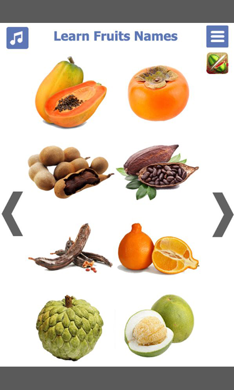 Fruits Names In English