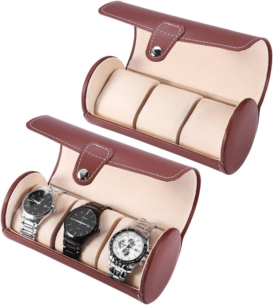 Amazon.com: GSM MGS AWP-3 Travel Watch Organizer Watches Case ...