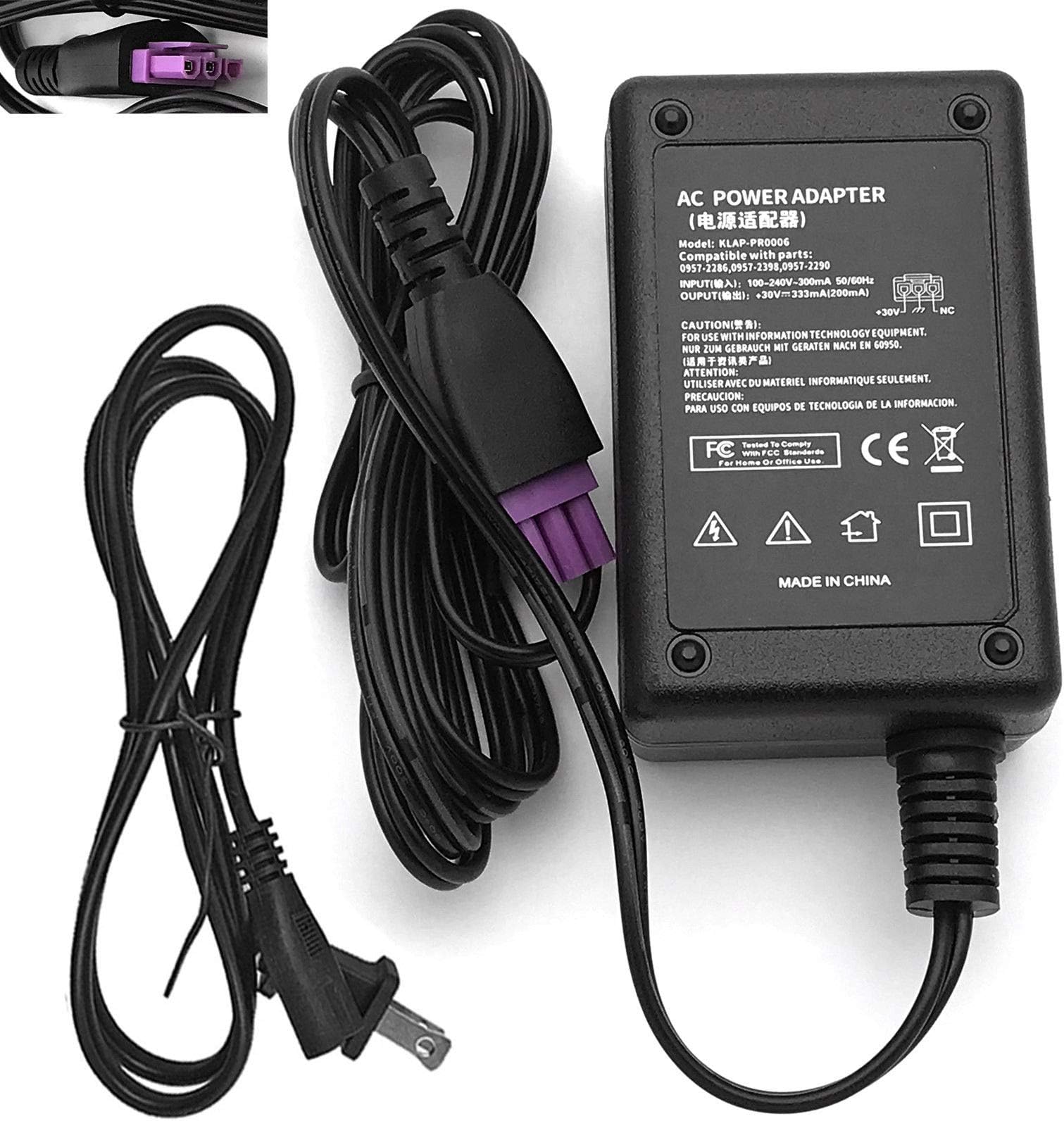 Amazon.com: CBK 30V 333mA AC Power Supply Adapter Cord for HP Deskjet ...