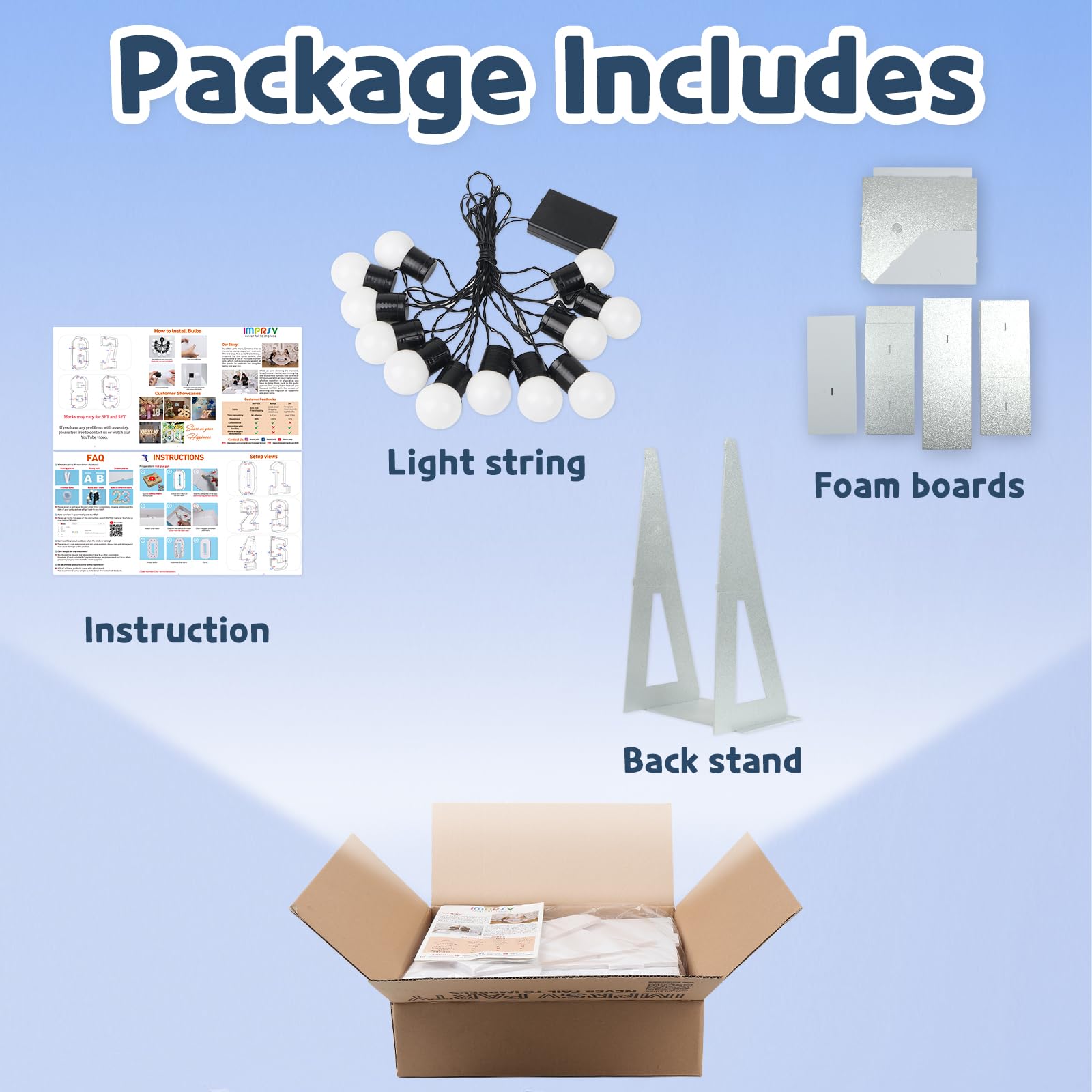 Snapklik.com : Marquee Letters Silver Birthday Decorations: Large 4 ...