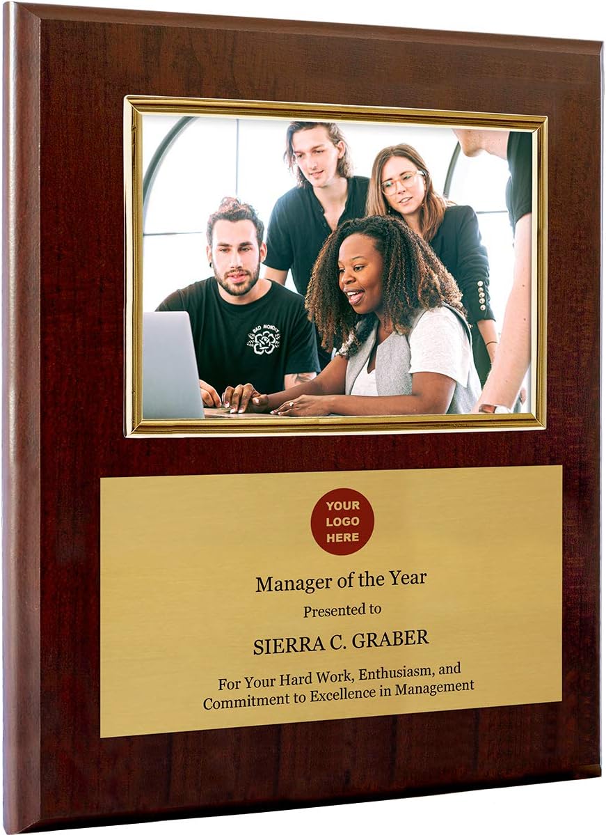 Amazon.com : Personalized Photo Plaque Add Your Custom Text and Artwork ...