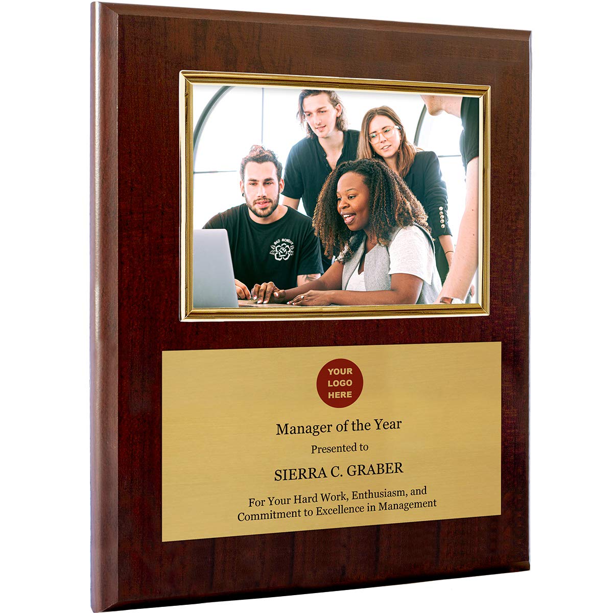Amazon.com: Personalized Photo Plaque Add Your Custom Text and Artwork ...