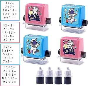 4PC Roller Digital Teaching StampAddition, Addition, Subtraction ...