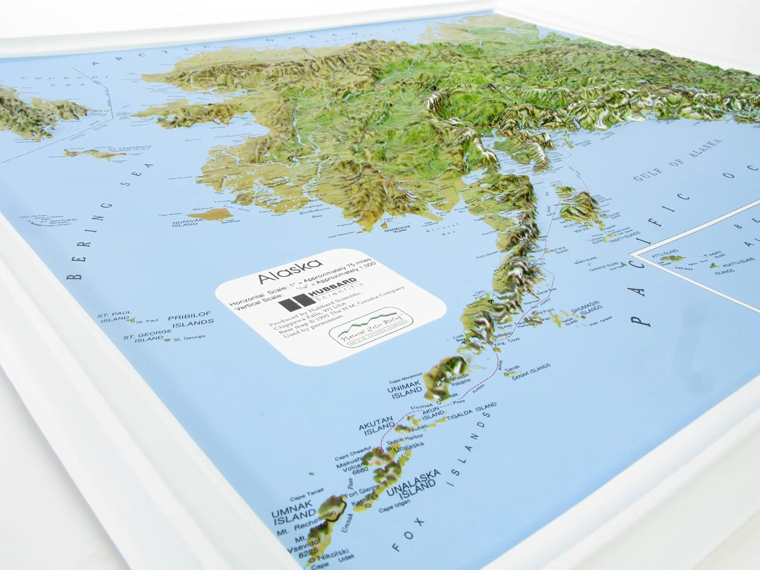 Buy Hubbard Scientific 3D Alaska AK2421 Map | A True Raised Relief Map ...