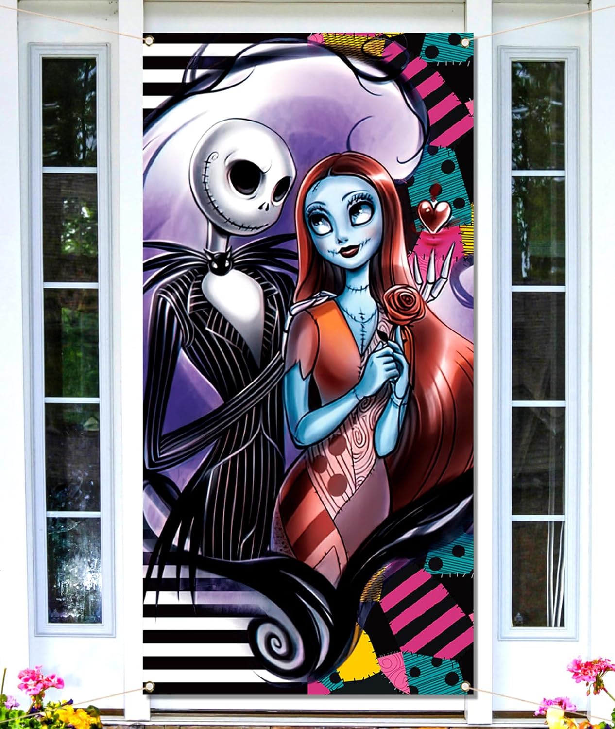 Amazon.com : The Nightmare Before Christmas Door Cover Jack and Sally ...