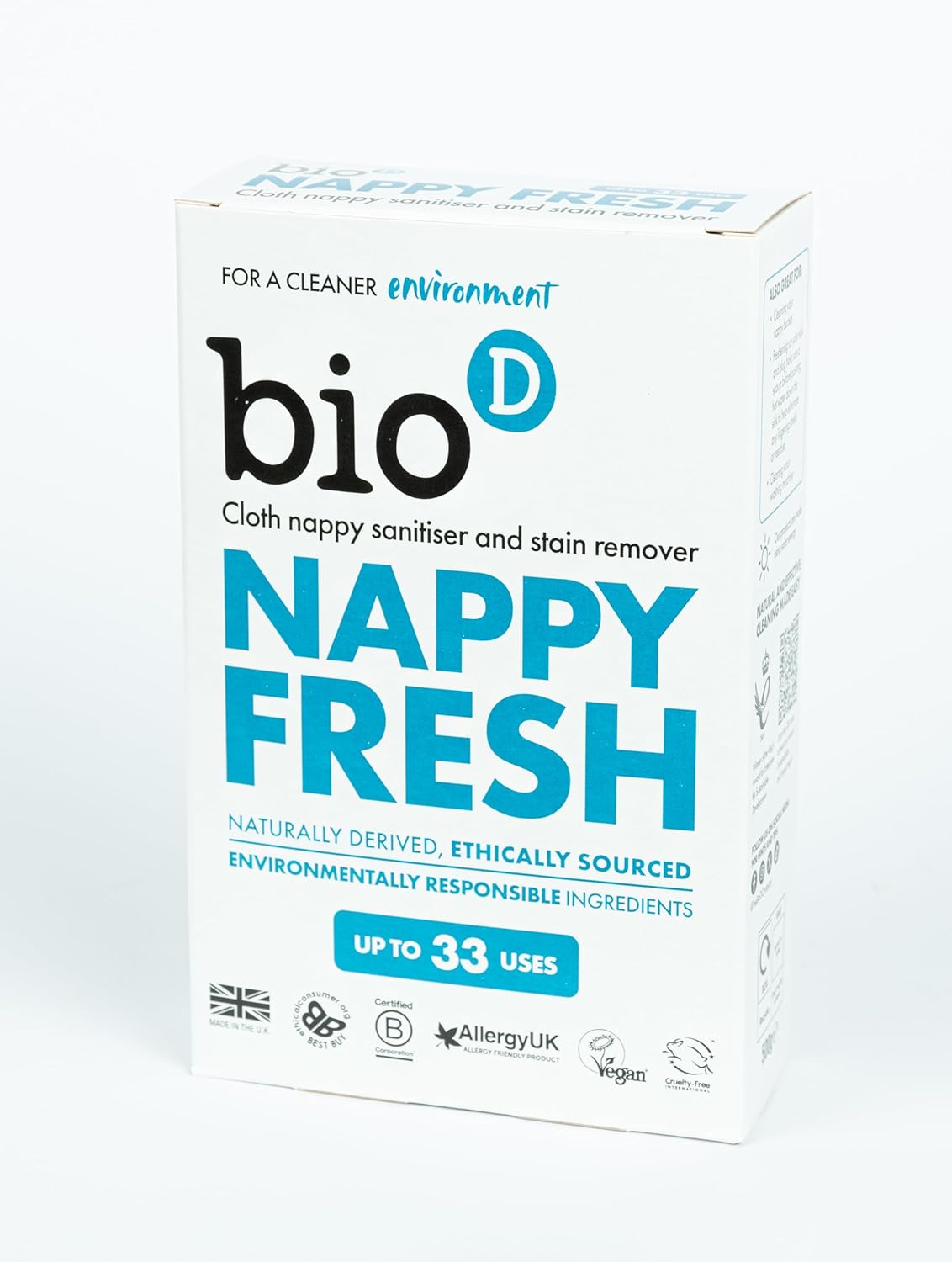 Bio-D Nappy Fresh 500g x 2 : Amazon.co.uk: Grocery