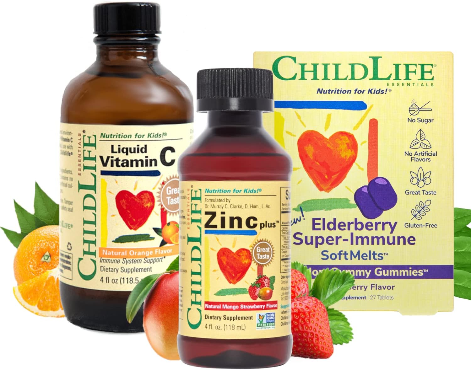 Amazon.com: CHILDLIFE ESSENTIALS Immune Support Bundle - Contains Elderberry Super-Immune ...