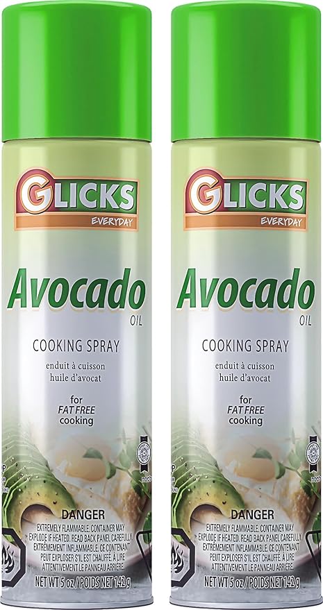 Amazon.com : Glicks Avocado Spray Oil, 5 oz (2 Pack) | Non Stick ...