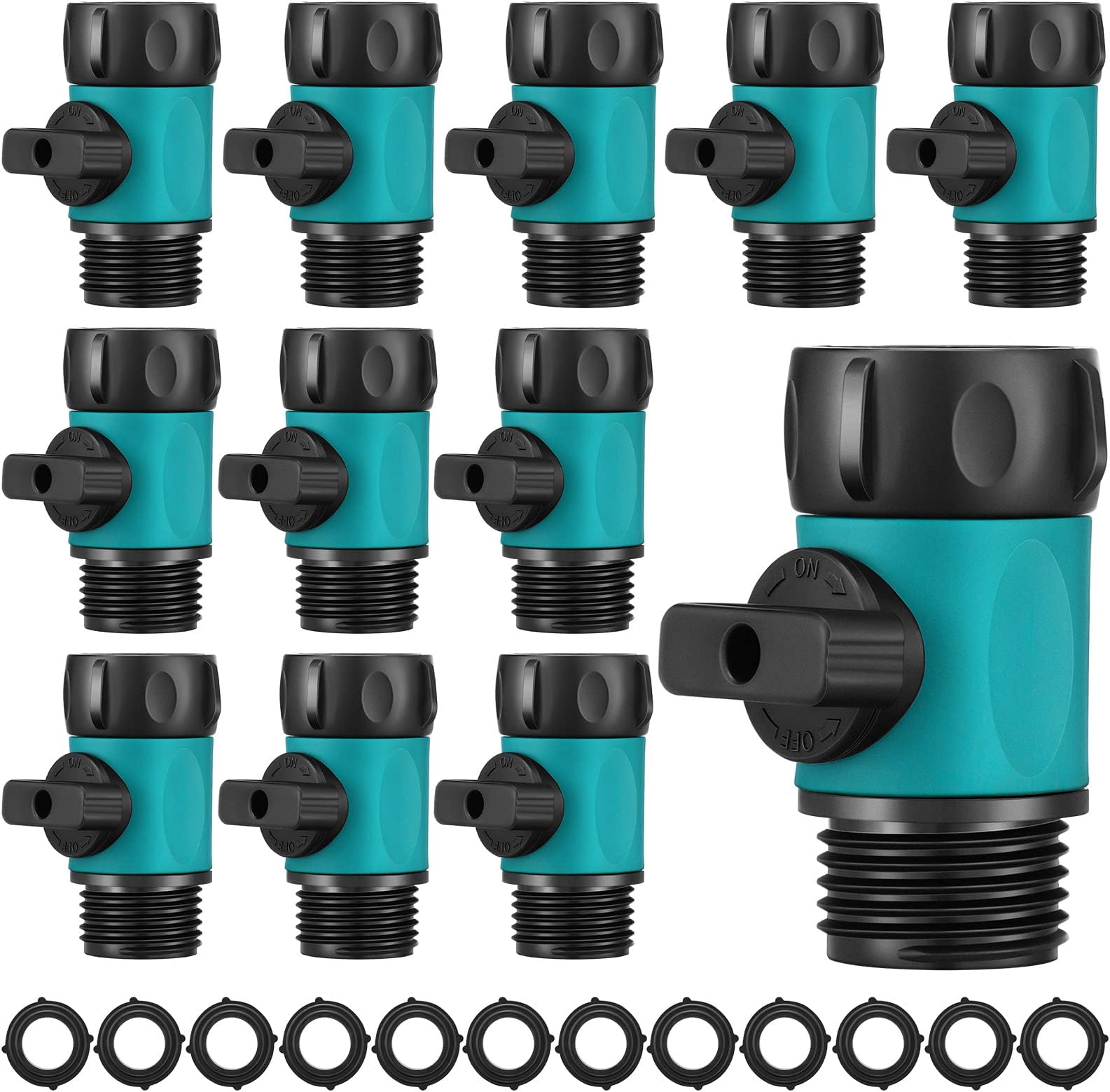 Amazon.com : 12 Pcs Garden Hose Shut Off Valve Water Hose Turn Off ...